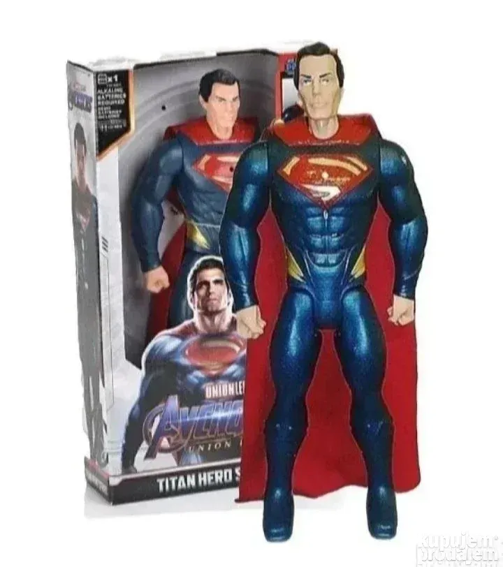 Superman 30cm pokretna muzička igračka Union legend