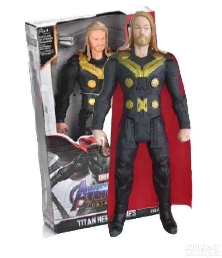 Thor sa sekirom 30cm pokretna muzička igračka Union legend