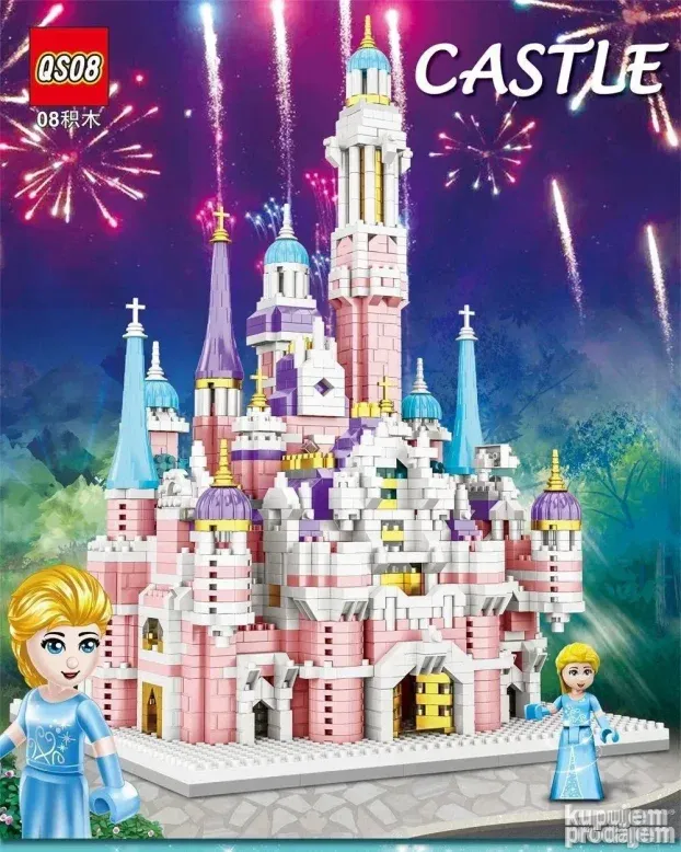 Veliki FROZEN zamak kockice tipa Lego 2607k+ figura Elsa