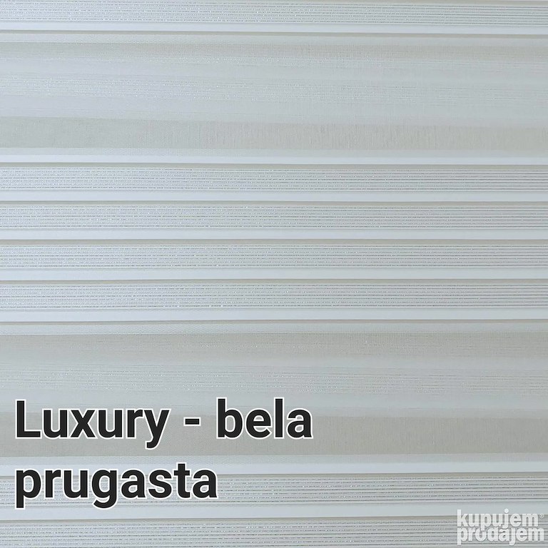 Zebra zavese LUXURY Bela Prugasta Dan Noc