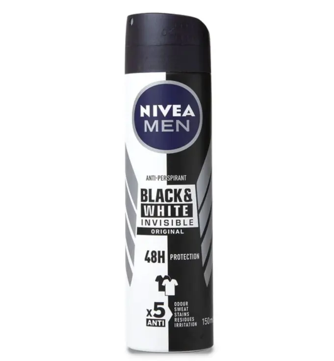 NIVEA MEN Dezodorans Black&White Invisible, 150ml