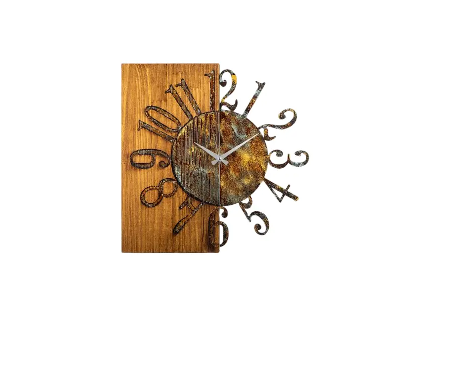 WALLXPERT Zidni sat Wooden Clock 7 A