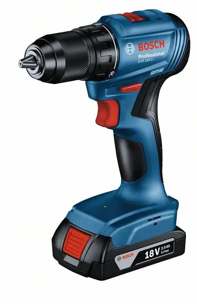 Bosch Akumulatorska bušilica-odvrtač GSR 185-LI Profi kofer 2x2.0Ah 06019K3000