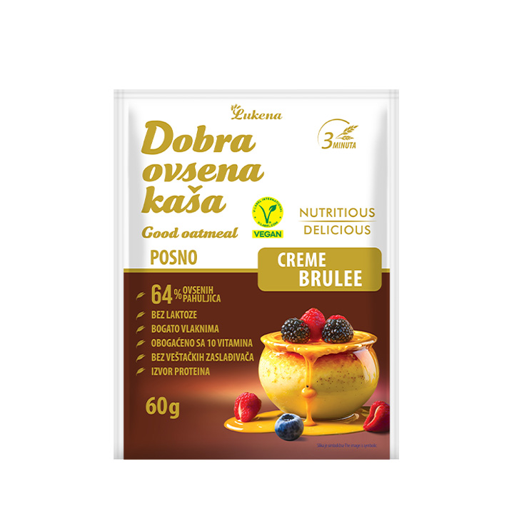 DOBRA OVSENA KAŠA Creme Brulee