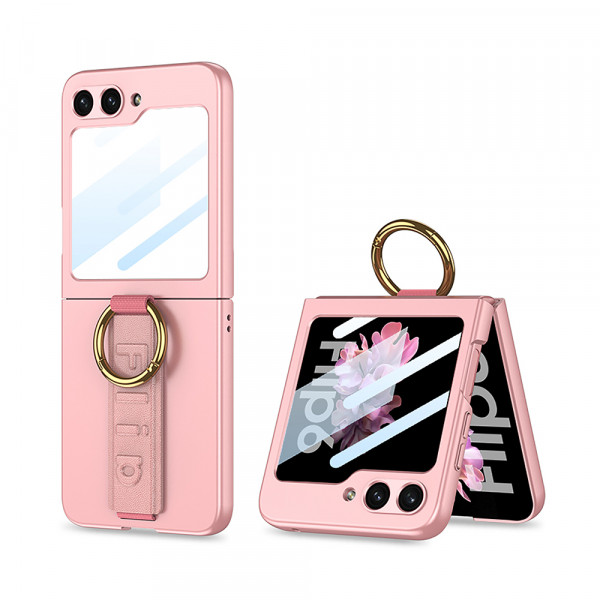 Futrola STRAP RING CASE za Samsung F741B Galaxy Z Flip 6 5G roze