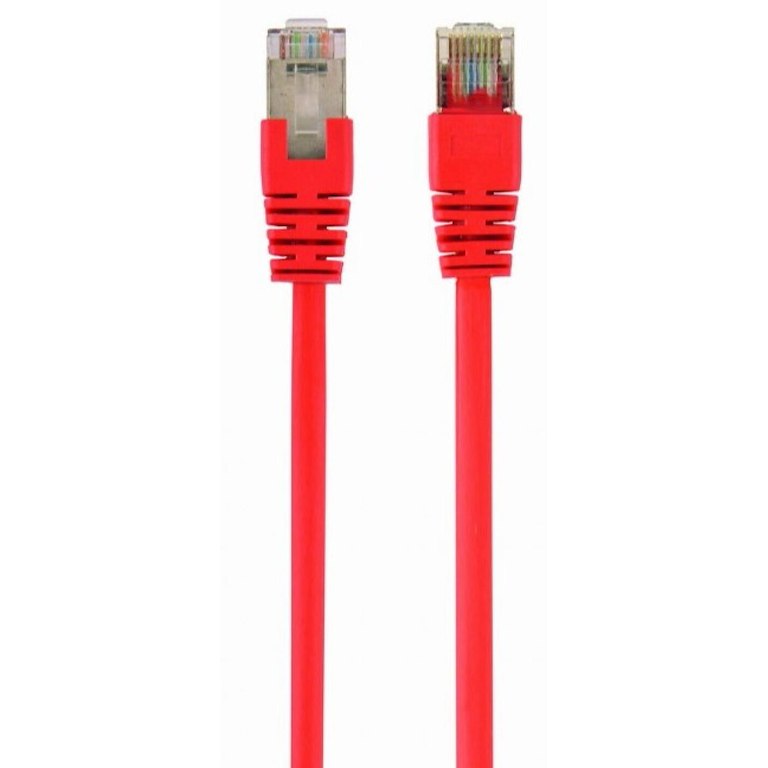 PP22-1M/R Gembird Mrezni kabl FTP Cat5e Patch cord, 1m red