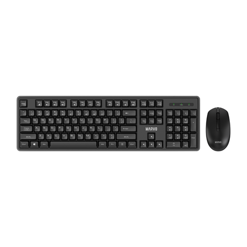 TASTATURA+MIS WIRELESS MARVO WS005BK OFFICE CRNI