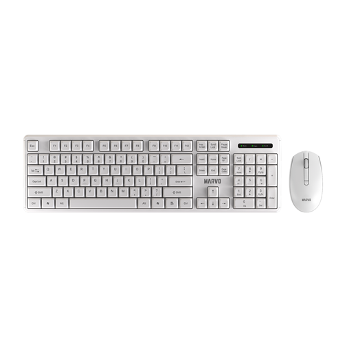 TASTATURA+MIS WIRELESS MARVO WS005WH OFFICE BELI