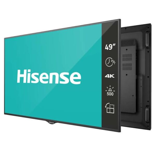 Monitor HISENSE 49 inca 49BM66AE 4K UHD 500 nita Digital Signage Display - 24/7 Operation