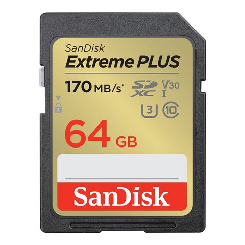 SD CARD 64GB Sandisk Extreme Plus SDSDXW2-064G-GNCIN