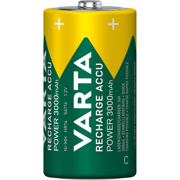 VARTA-56714B Tip C HR14 1,2V 3000mAh, Punjiva NiMH baterija PAK2