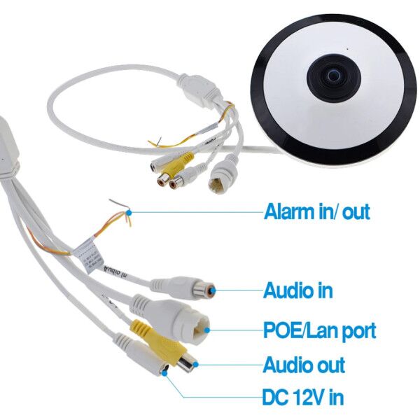 Dahua Kamera IPC-EW5541-AS, Panorama, IP, IC LED-10M, 5MP, sa mikrofonom, SD CARD, Heat Map funkcija