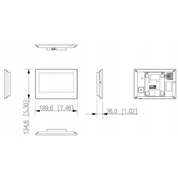 Monitor Interfon VTH2621G-WP ip SIP 2.0 Video interfon Hands free WiFi