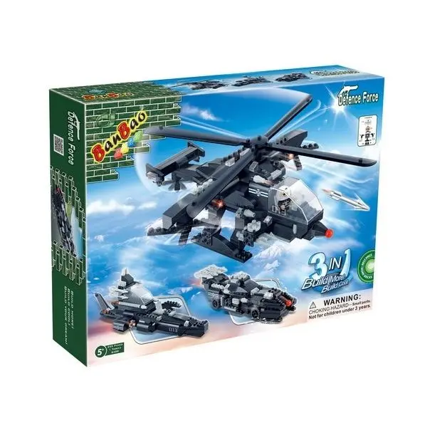 BanBao Kocke Vojni helikopter, 3u1, 295 komada