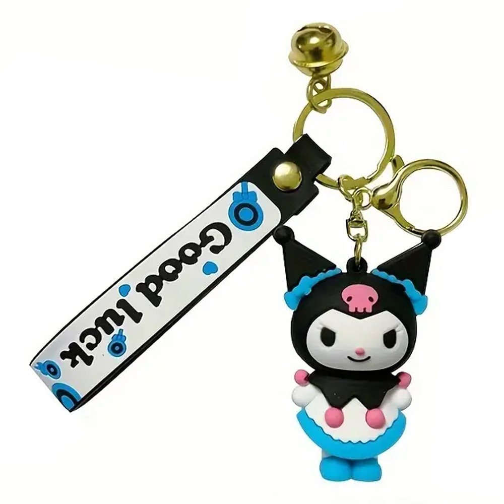 Sanrio V3 - Kuromi Blue Keychain