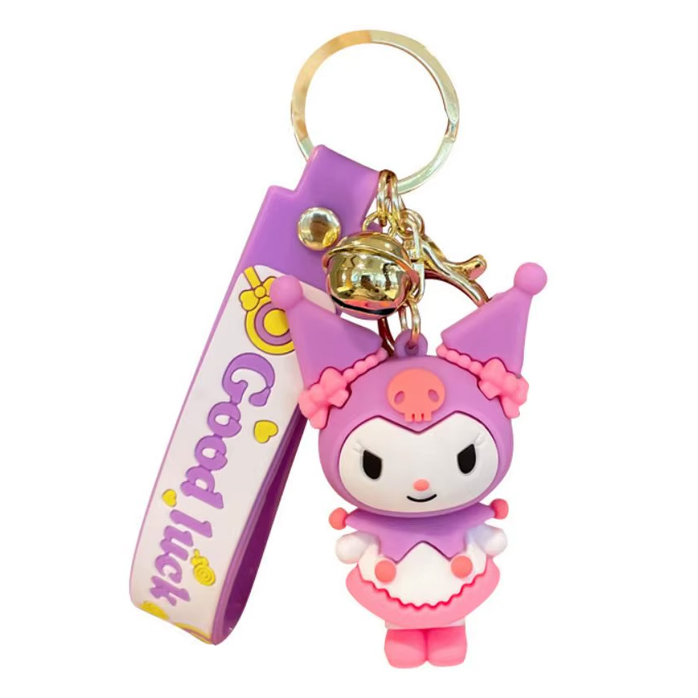 Sanrio V3 - Kuromi White Keychain