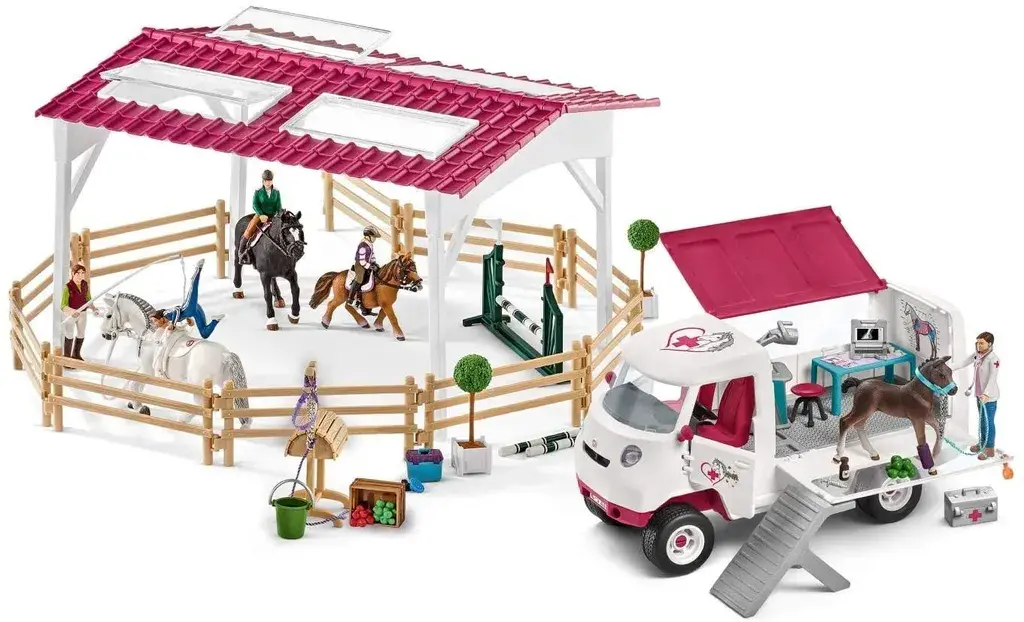 SCHLEICH Hari Poter Set arena za jahanje i mobilna veterinarska stanica