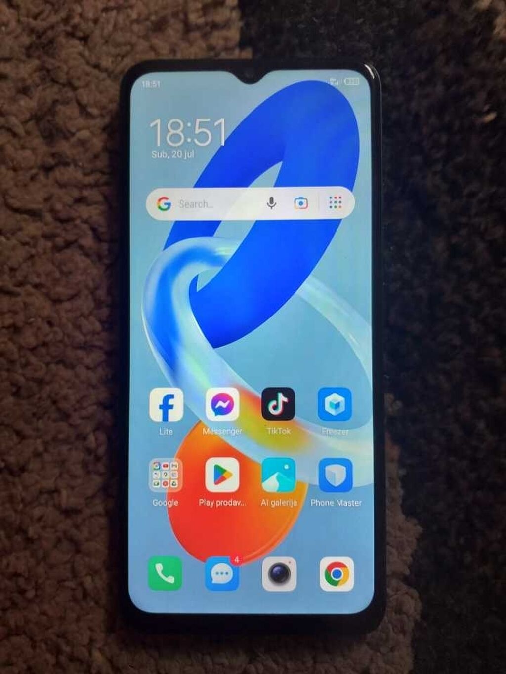 Tecno Pop 7, 64 GB, bоја - Crna, Otisak prsta