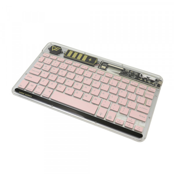 Tastatura multifunkcionalna bezicna MP pink