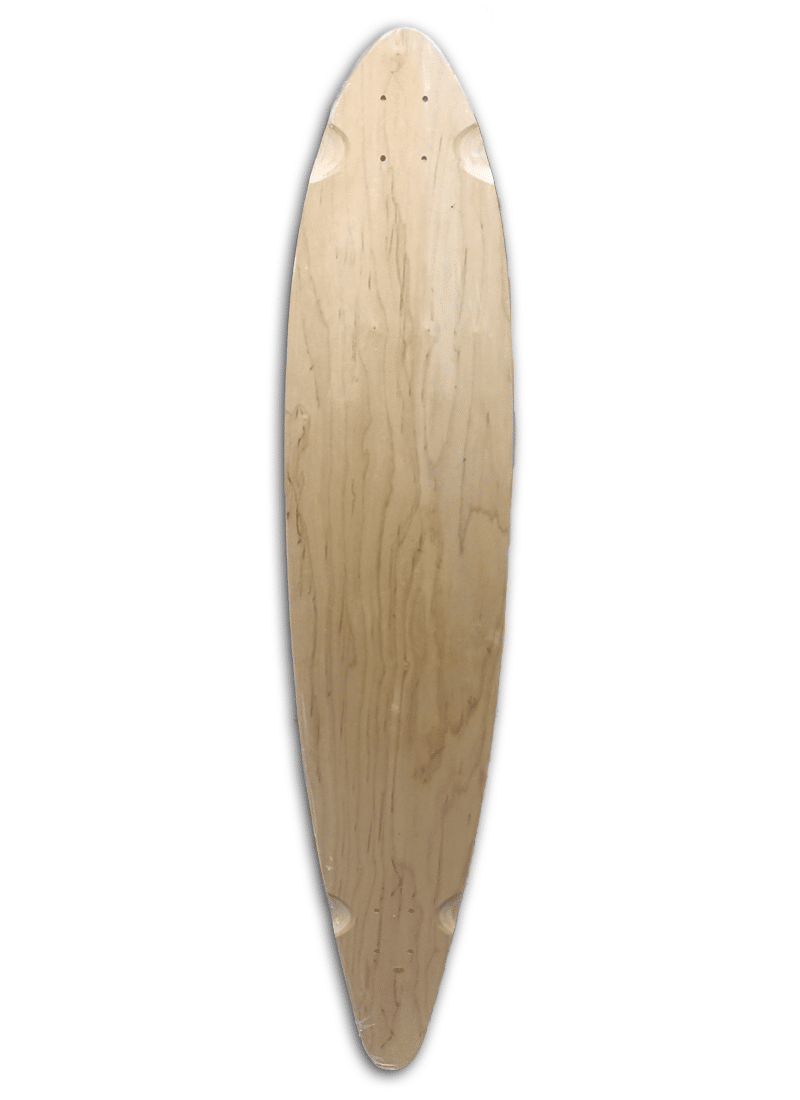 Blank Longboard-Deck natural pintail 43 x 9