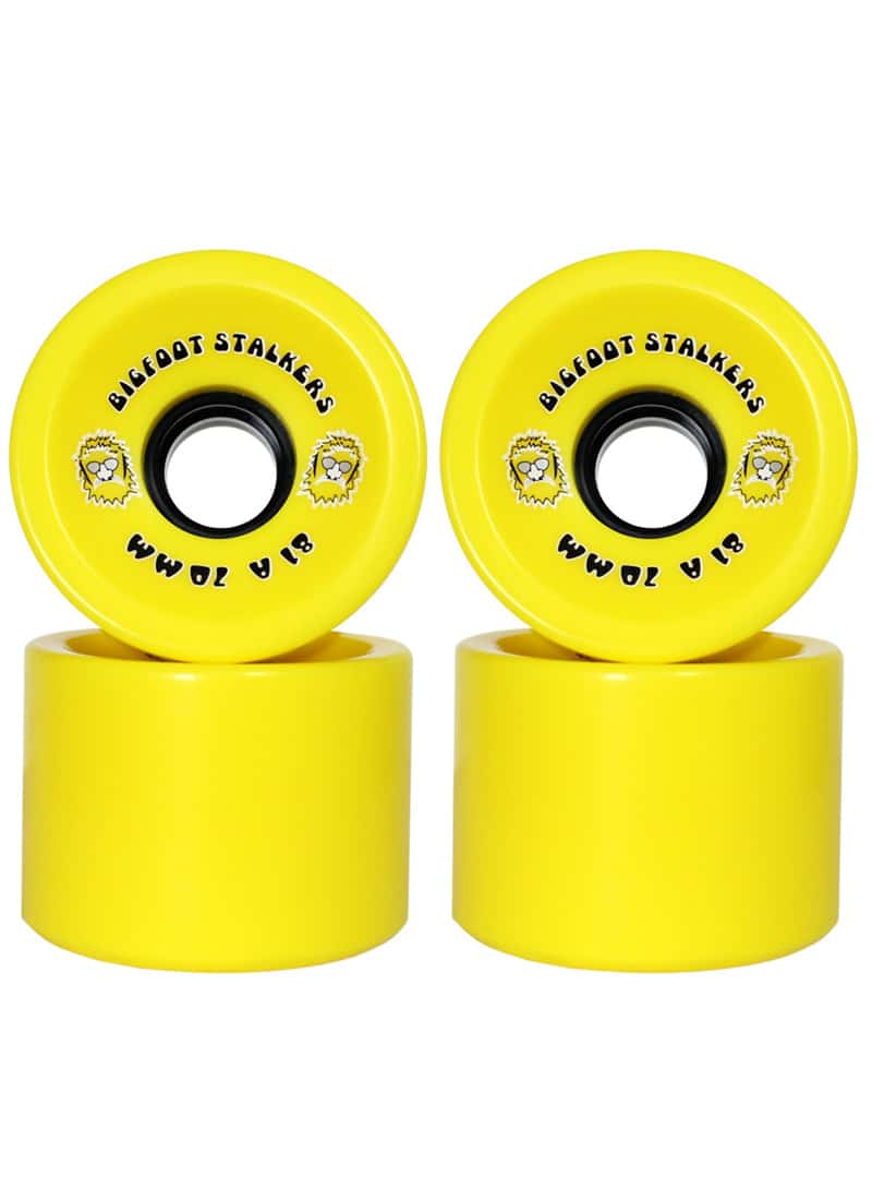 Bigfoot Stalkers Longboard Wheels Yellow 70mm 81a