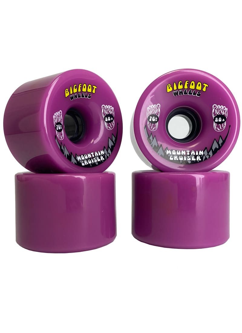 Bigfoot Mountain Cruiser Longboard Wheels Purple 70mm 80a