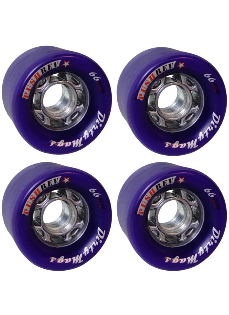 PUSHREV Dirty Mags Longboard Wheels 66mm 78A Purple