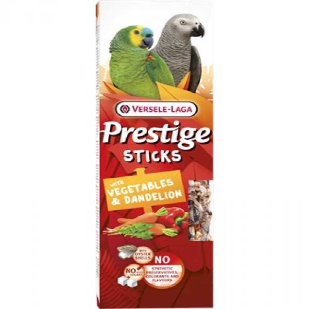 Versele Laga Parrots poslastica za ptice Prestige sticks Vegetables&Dandelion 2x70g