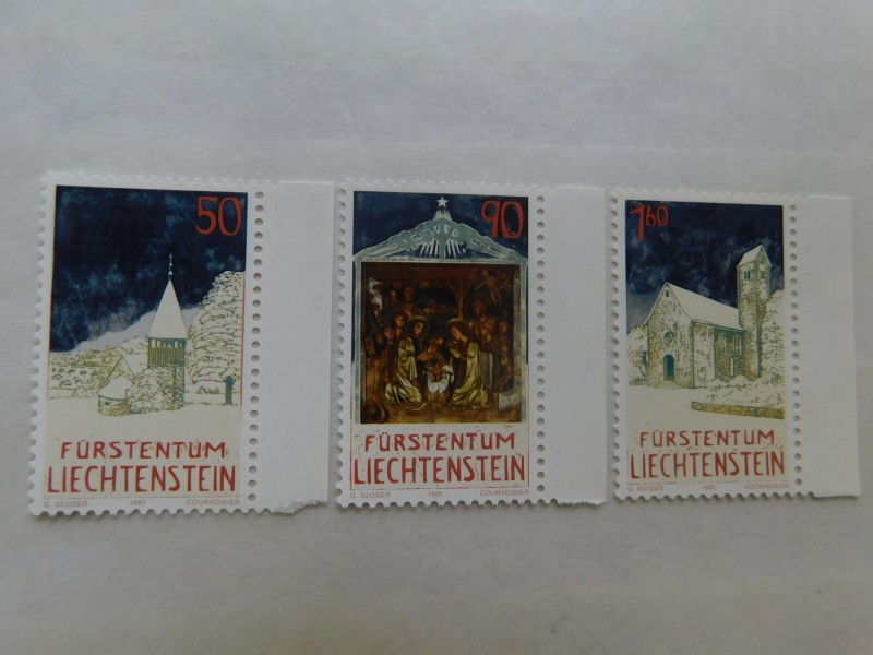 LIECHTENSTEIN 1992 KOMPLET ČISTA SERIJA