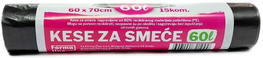 GP FL Kese za smeće, 60L, 15 komada