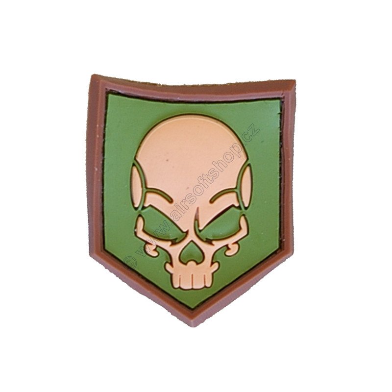 Patch lobanja multicam