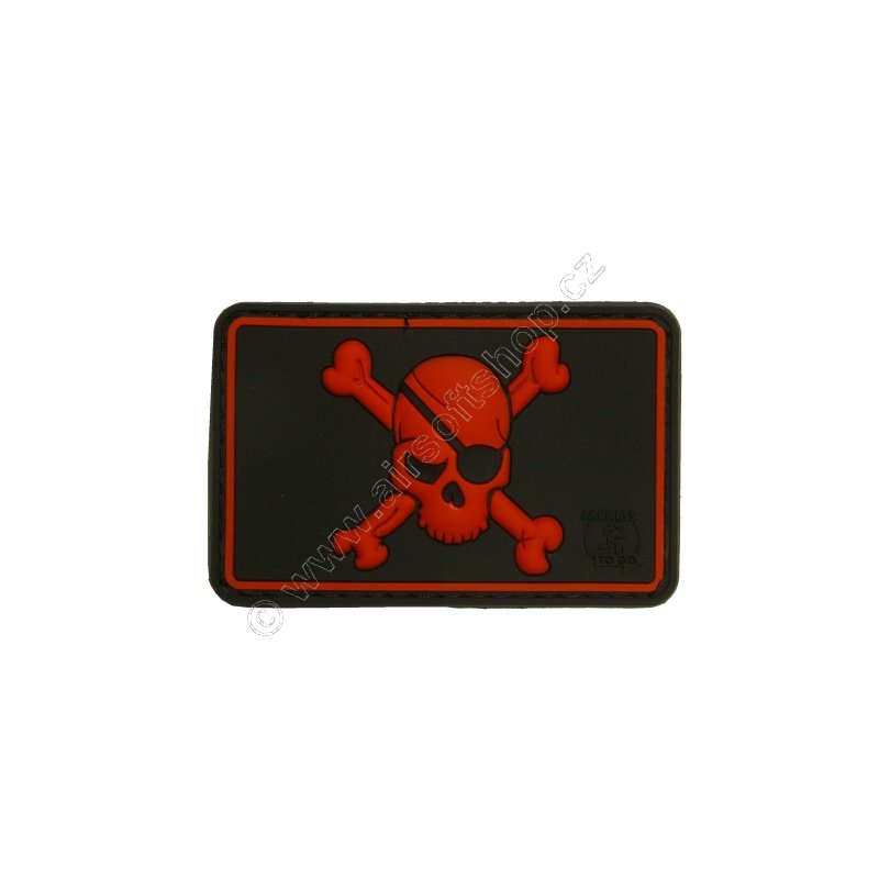 Patch piratska zastava crvena