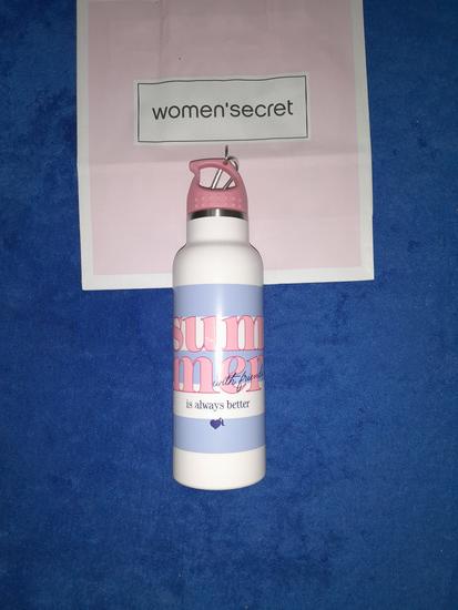 Women secret belo plavo roze mali termos NOVO!