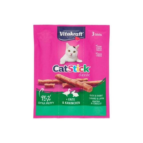 VITAKRAFT CAT STICK SA PAČETINOM I ZEČETINOM 18G
VITAKRAFT CAT STICK SA PAČETINOM I ZEČETINOM 18G