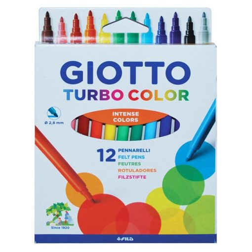 Flomasteri 1/12 TURBO COLOR, Giotto