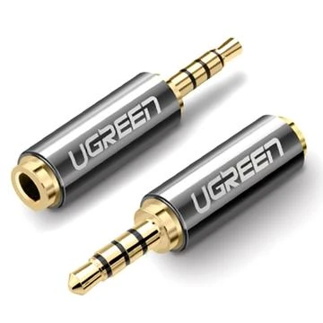 UGREEN 2.5MM MALE / 3.5MM FEMALE STEREO AUDIO ADAPTER W. GOLD PLATED CONNECTORS