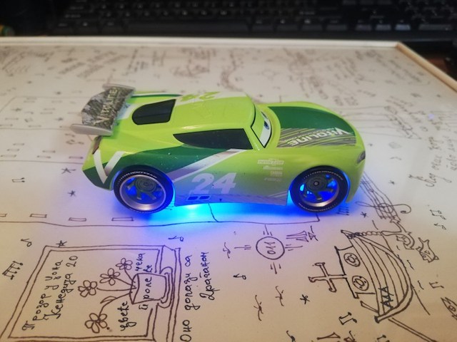 Disney pixar cars Chase Racelott Neon lights