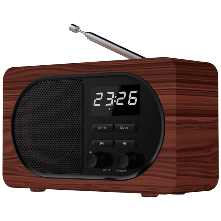 Bežični zvučnik, Radio Alarm Sat, Bluetooth, 5W