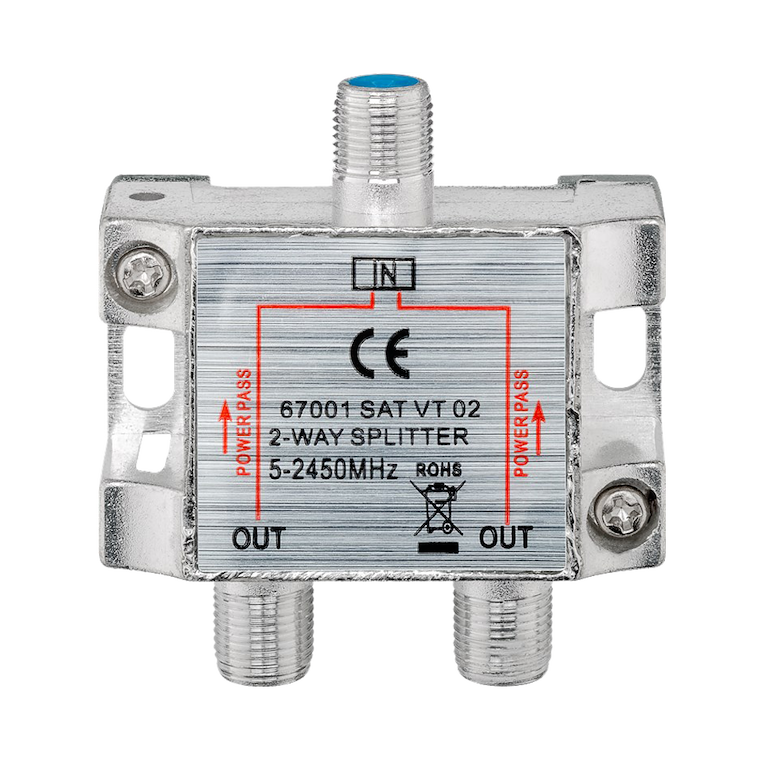 Antenski RF razdelnik 1 ulaz - 2 izlaza, 5-2400MHz