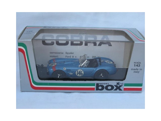 1:43 box model shelby cobra