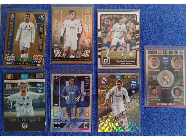 Real Madrid Lot 18 Različitih Insert Kartica