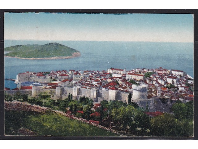 Kraljevina SHS 1920 Dubrovnik  rayglednica putovala