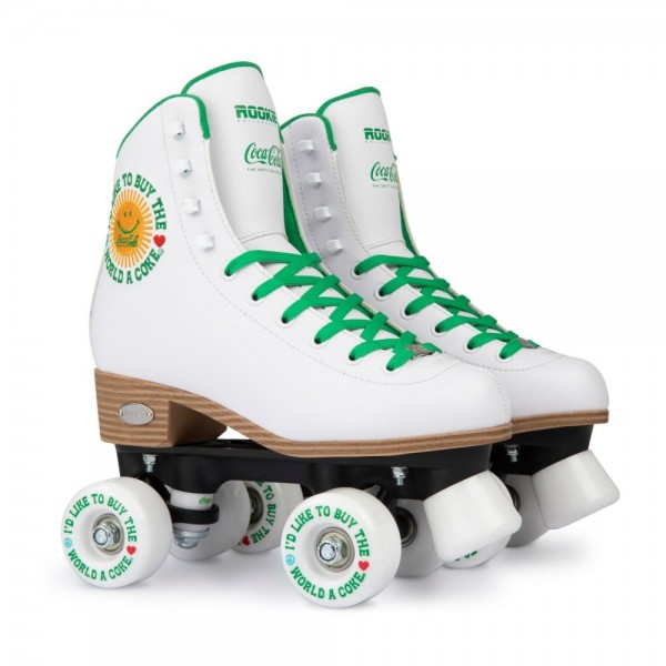 * Rookie Rollerskates Coca-Cola Sunshine White *