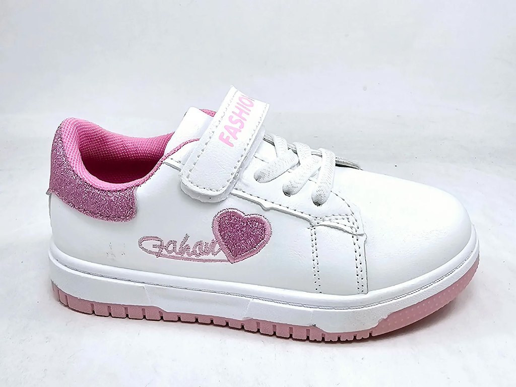 Udobna dečija patika MV-174 white pink, bela