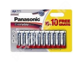 PANASONIC baterije LR6EPS20BW-AA 20 kom Alkalne Everyday