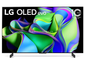 Televizor LG OLED42C31LA/OLED evo/42"/Ultra HD/smart/webOS ThinQ AI/tamn siva