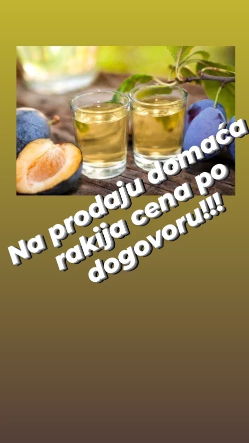 Na prodaju rakija od sljive