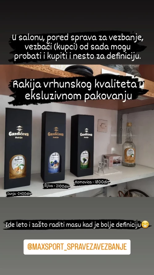 Rakija dunja, sljiva, komovica ( exluzivna pakovanja)