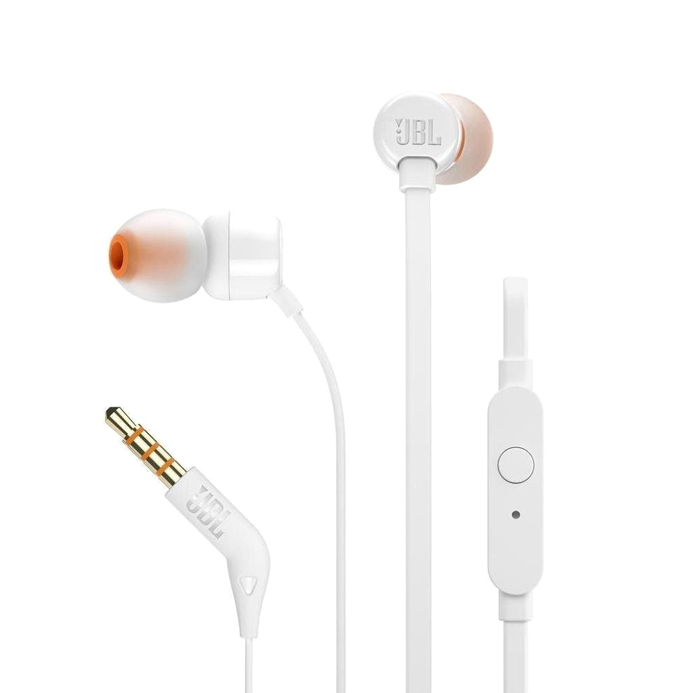 Slusalice JBL T110 In-Ear bele Full ORG (T110WHT) (MS)