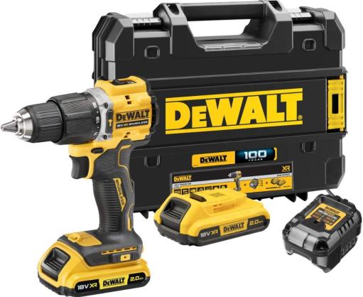 DeWalt DCD100YD2T aku udarna bušilica - odvrtač, 2x2.0Ah, 18V